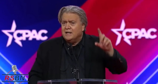 Steve Bannon, Host of War Room, Delivers Powerful Speech at CPAC ...