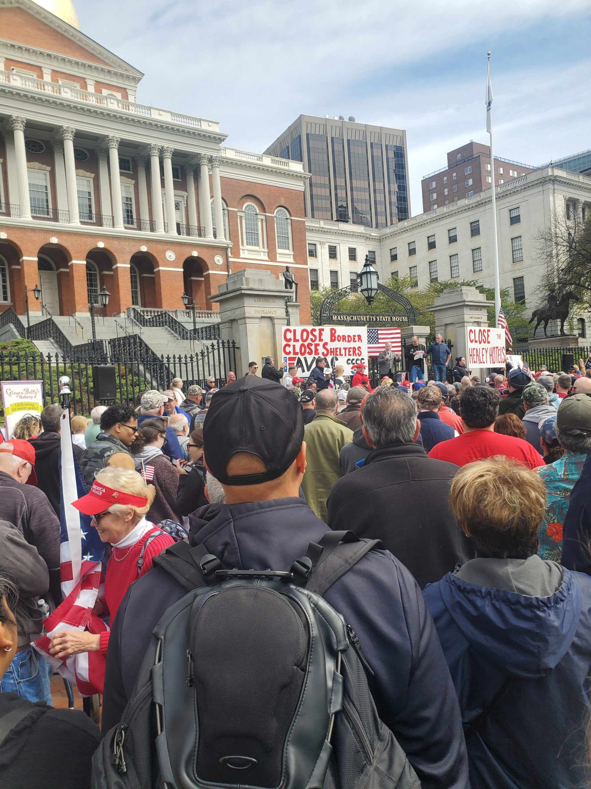 The Close the Border Rally at Boston's Beacon Hill Capitol - Stephen K ...